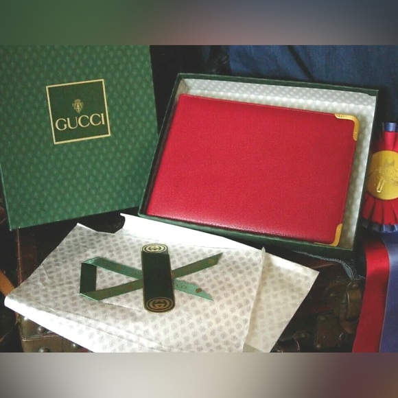 Gucci | Accents | Ultra Rare Vintage Gucci Red Photo Memory Album Book ...